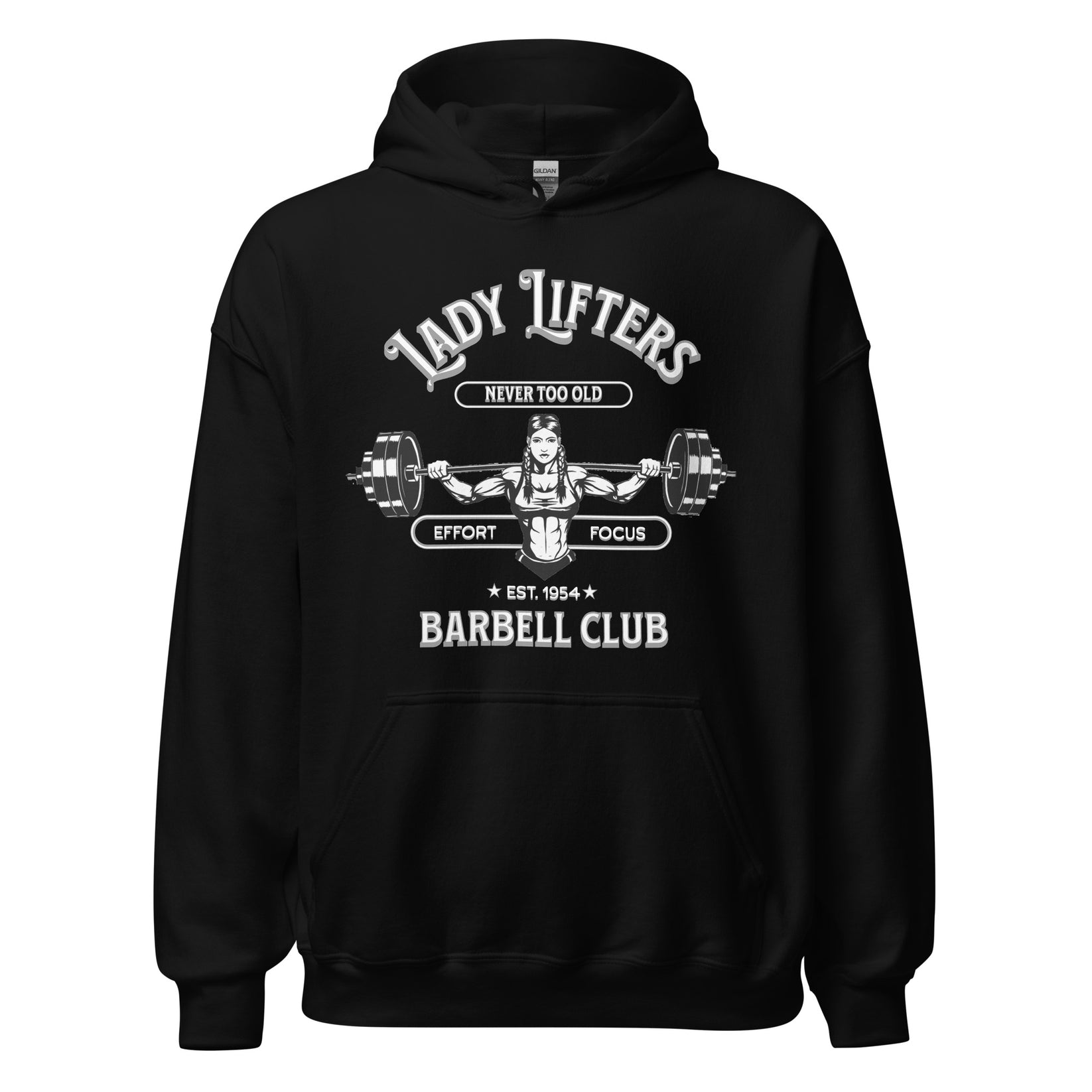 Lady Lifters Barbell Club Unisex Hoodie – Ageless Fit Freak